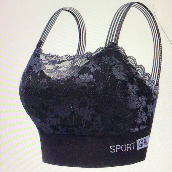 Intimates & Sleepwear | Simple Solid Contrast Lace Bra | Poshmark